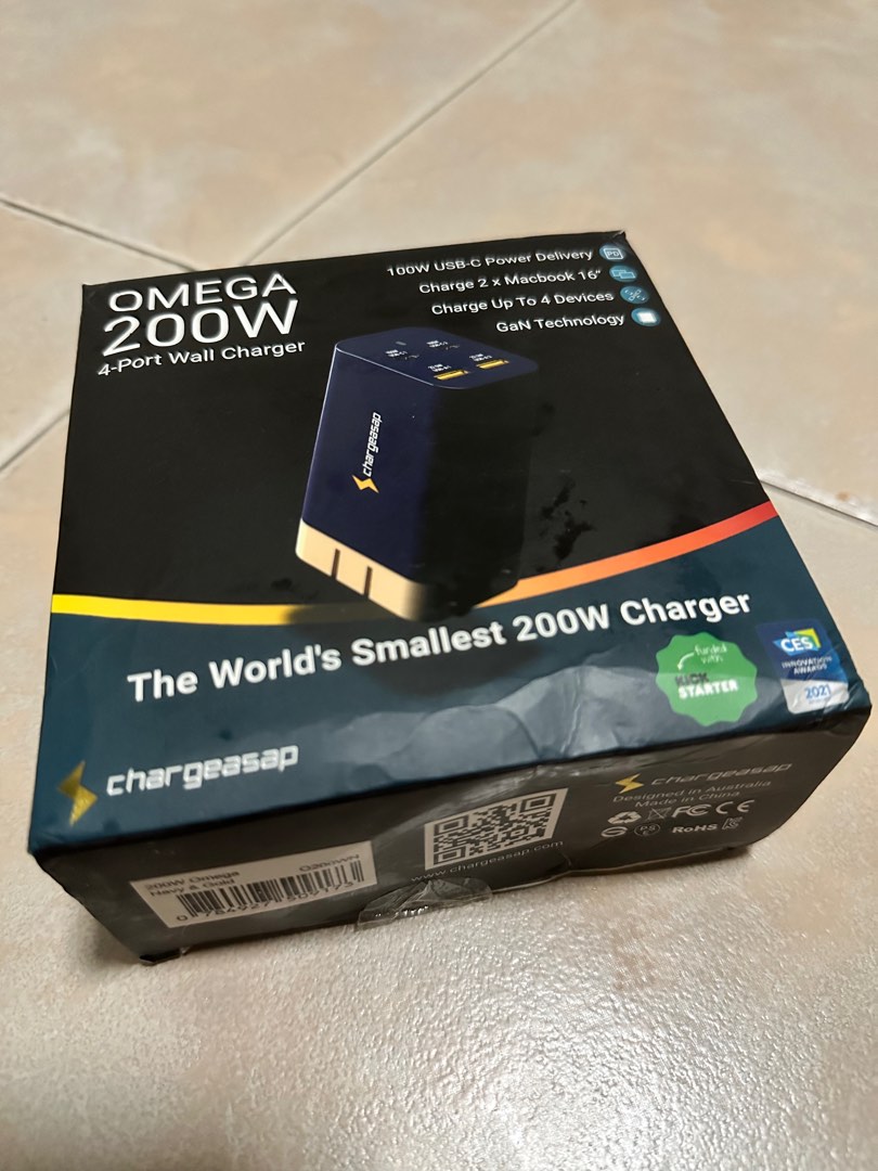 200W Charger (Chargeasap Omega), Computers & Tech, Parts & Accessories ...