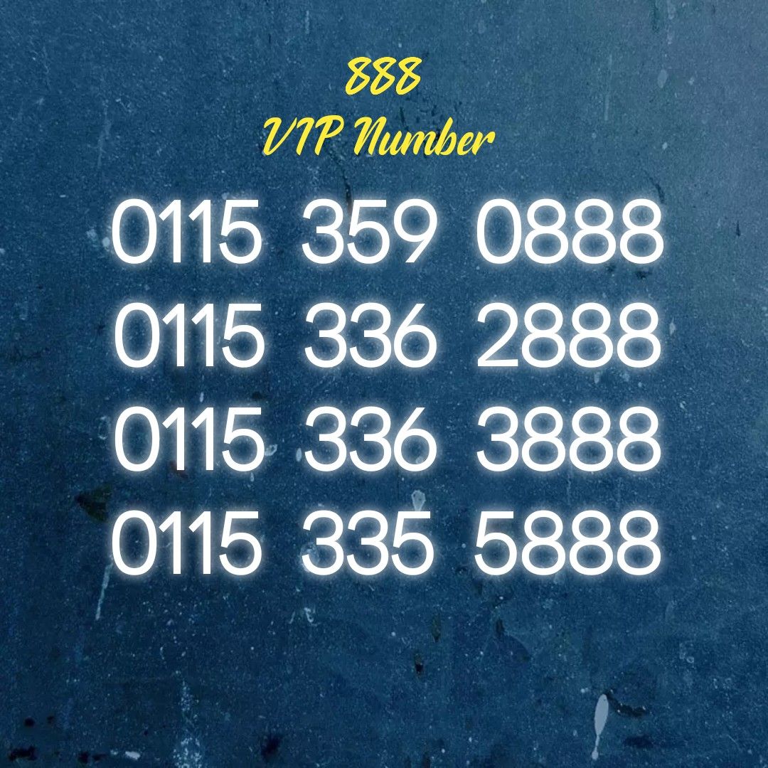 ONG VIP number AAA series 888, Mobile Phones & Gadgets, Mobile & Gadget Accessories, Sim Cards ...