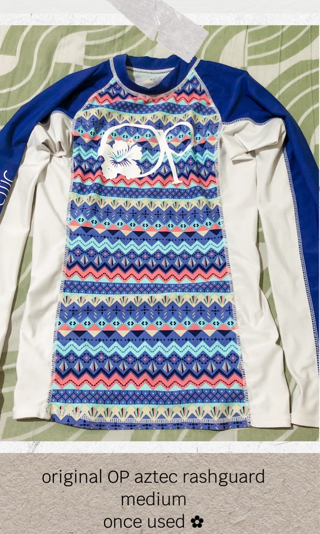 OP AZTEC RASHGUARD, Women's Fashion, Swimwear, Rash guard on Carousell