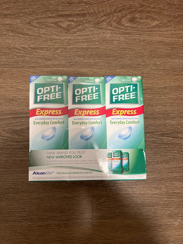 Opti Free Contact lens solution (5 boxes), Beauty & Personal Care ...