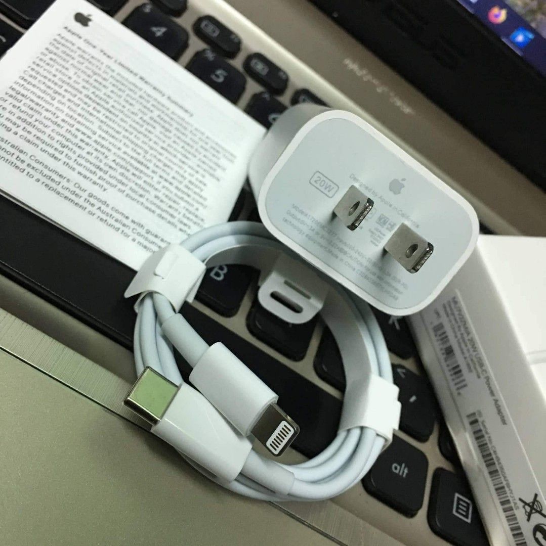 Original iPhone 14Pro 20W USB- C Power Adapter Lightning to USB Cable ...