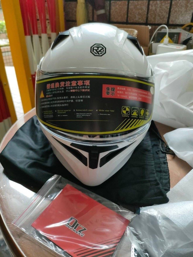ORZ modular motorbike helmet with double visor and DOT certification ...