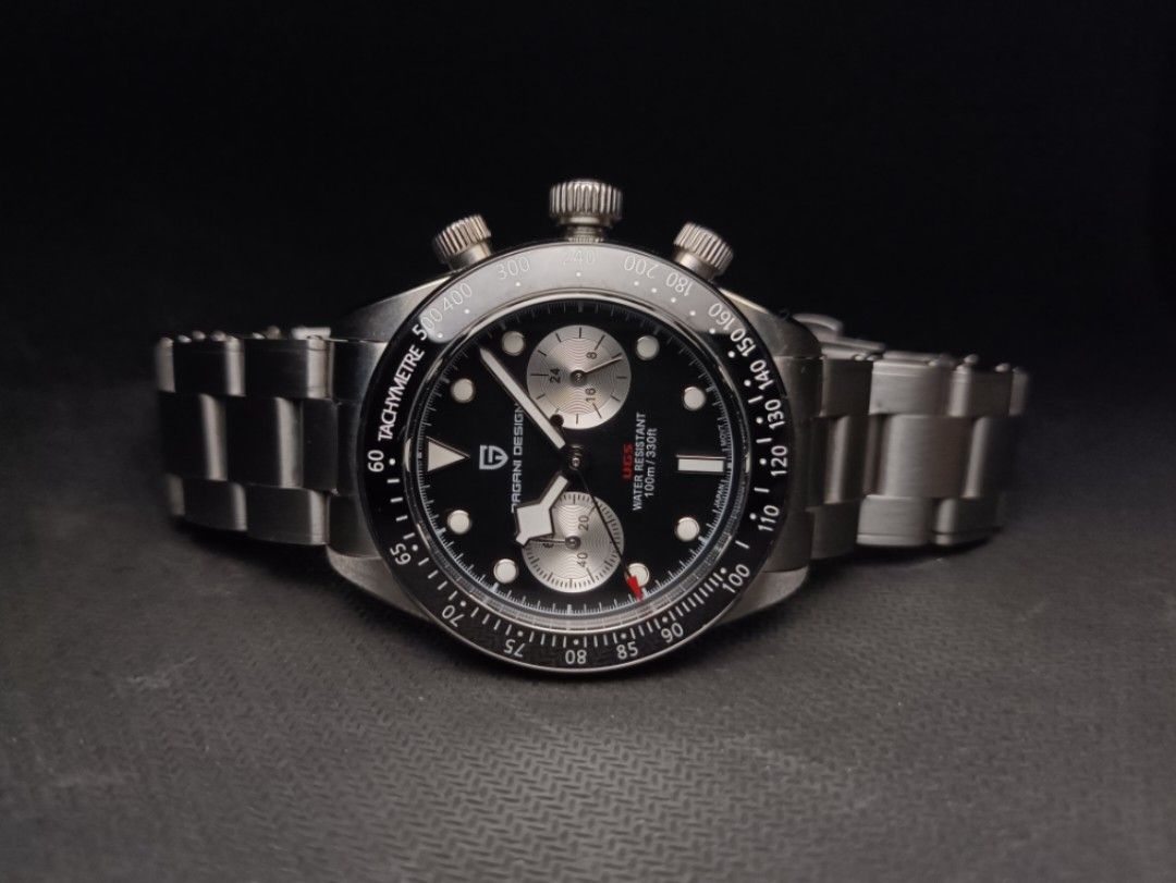 Pagani Design Black Bay Chronograph / Chrono Homage PD1718 / PD-1718 ...