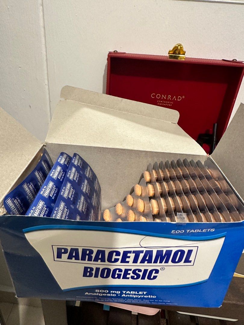 Paracetamol Biogesic 500mg (20 tablets), Health & Nutrition, Health ...