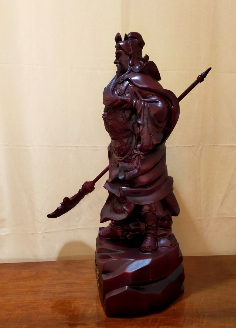 Patung Dewa Perang Kwan Kong, Antik, Pajangan di Carousell