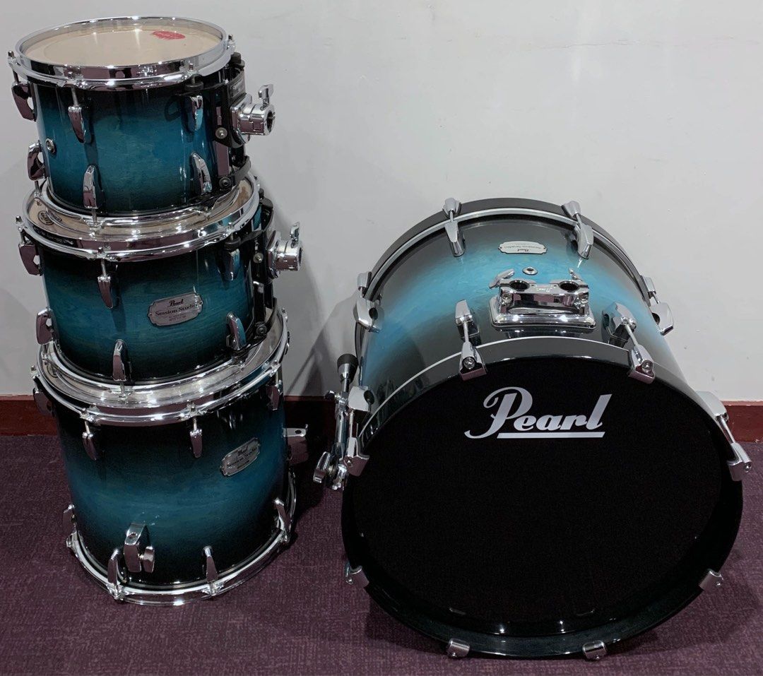 Pearl Drum Set, Hobbies & Toys, Music & Media, Musical Instruments on ...