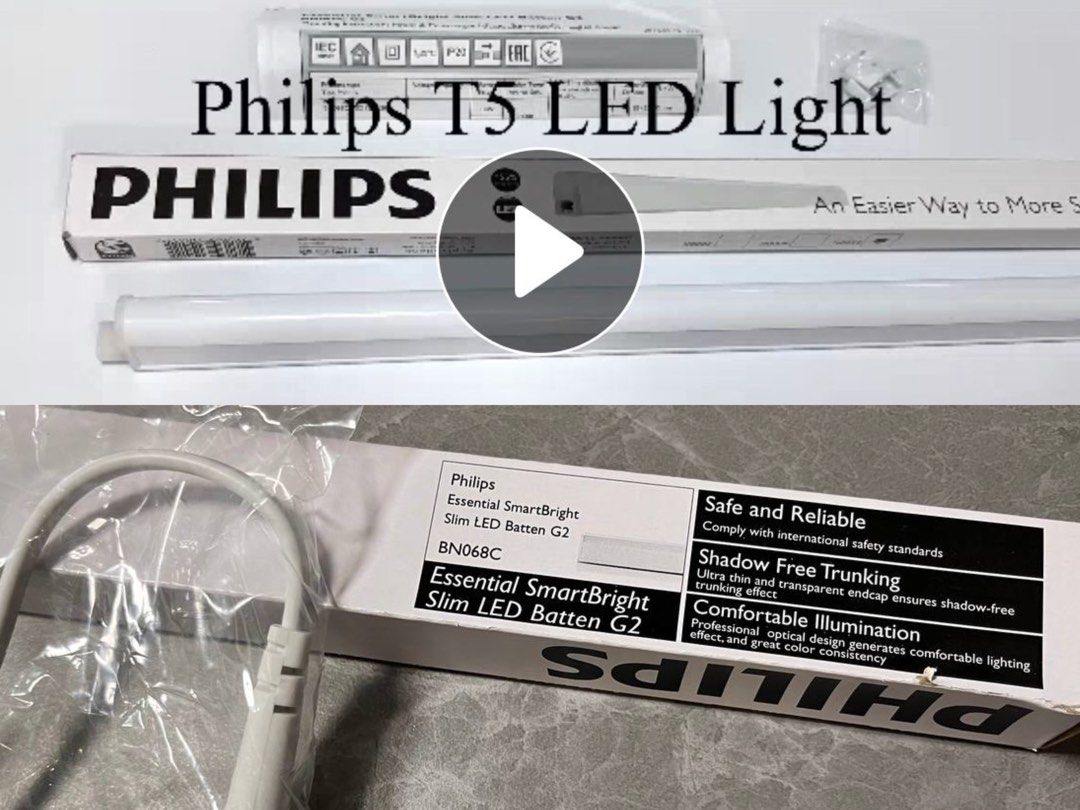 Philip T5 LED light 4ft (120cm), Furniture & Home Living, Lighting ...