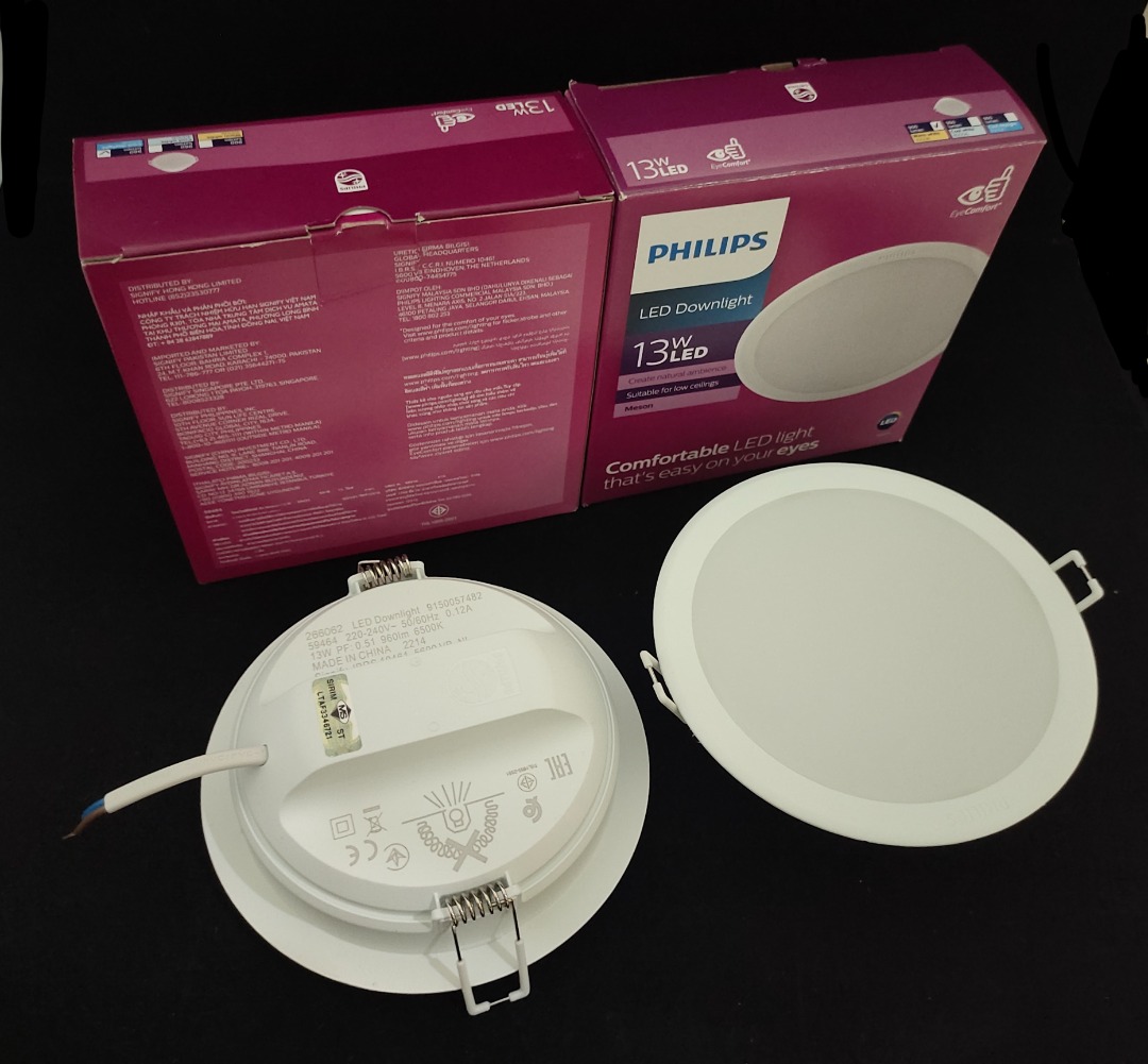 philips 13W LED Downlight (Meson Round), Furniture & Home Living ...