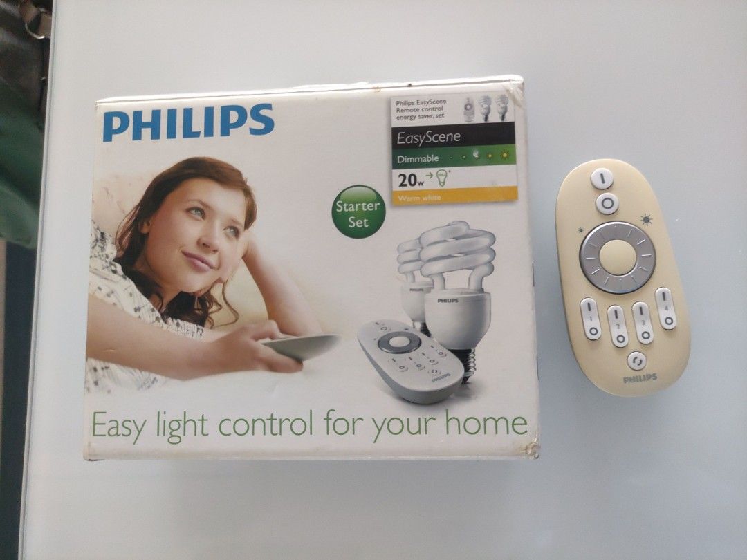 Philips remote control bulbs, Furniture & Home Living, Lighting & Fans ...