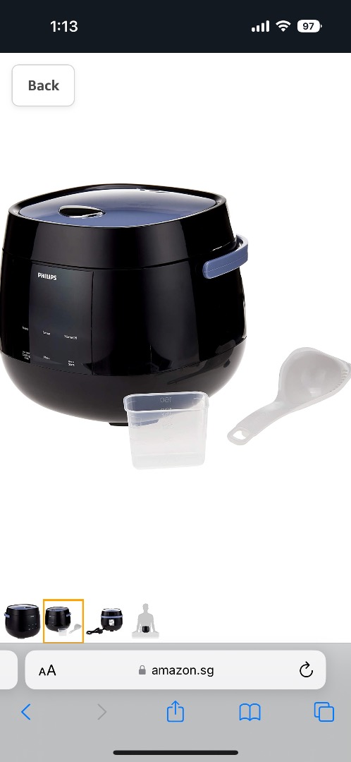 PHILIPS VIVA rice cooker, TV & Home Appliances, Kitchen Appliances ...