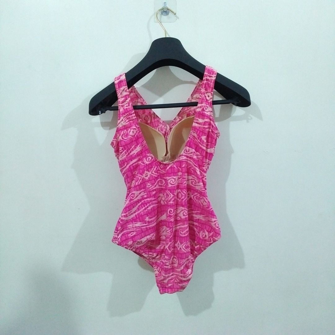 Pink Swimsuit One piece Pink Swimsuit Sexy Swimsuit Ruched Design ...