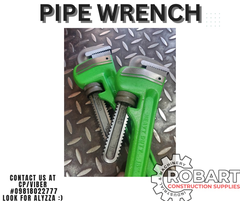 PIPE WRENCH, Commercial & Industrial, Construction Tools & Equipment on ...