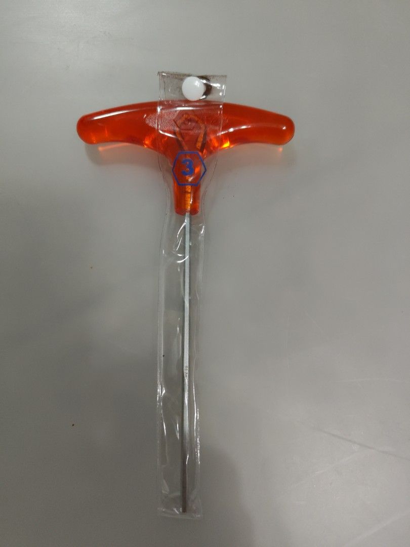 PLASTIC T-HANDLE HEX KEY #3, Furniture & Home Living, Home Improvement ...