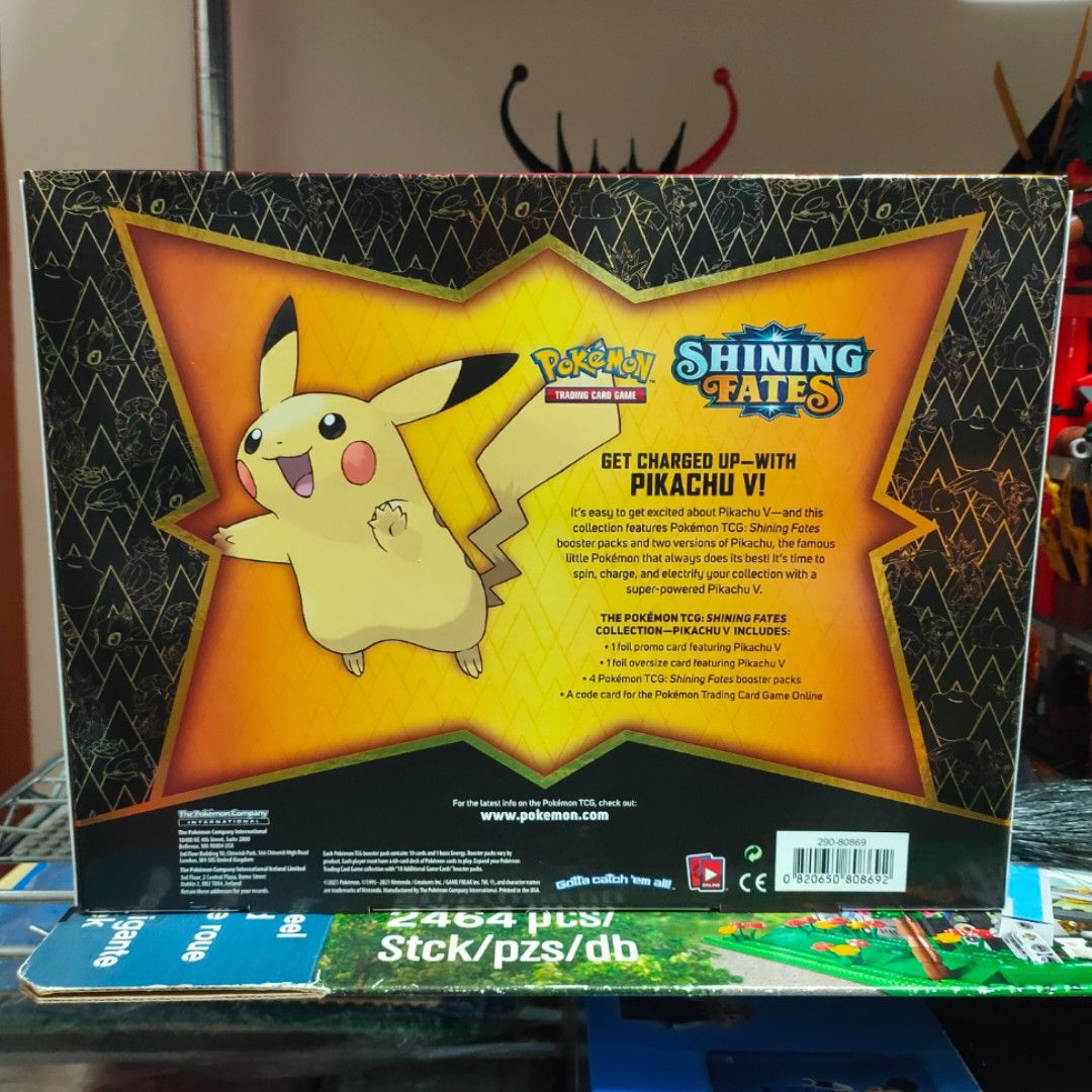 Pokemon TCG Pikachu V Shining Fates Collection Box NEW, Hobbies & Toys ...