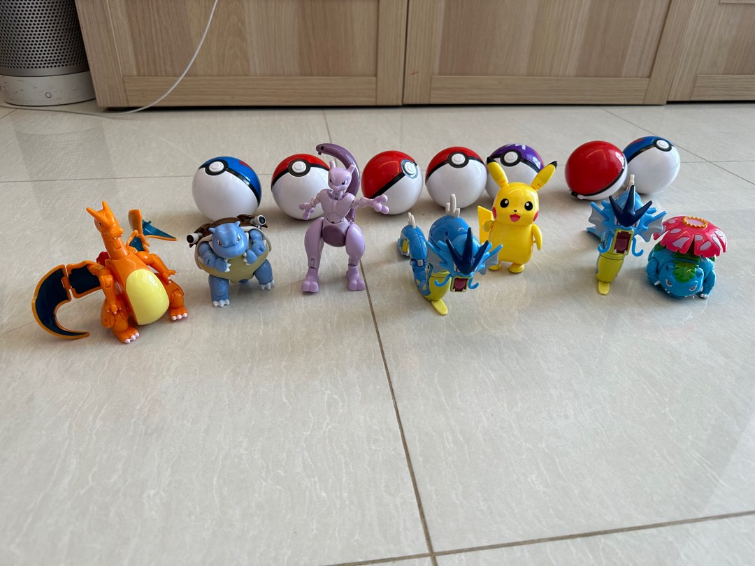 POKÉMON CHARACTERS AND BALLS, Hobbies & Toys, Toys & Games on Carousell