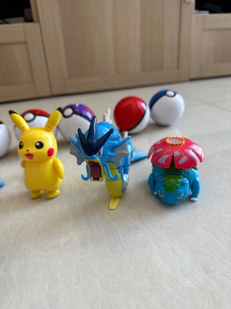 POKÉMON CHARACTERS AND BALLS, Hobbies & Toys, Toys & Games on Carousell