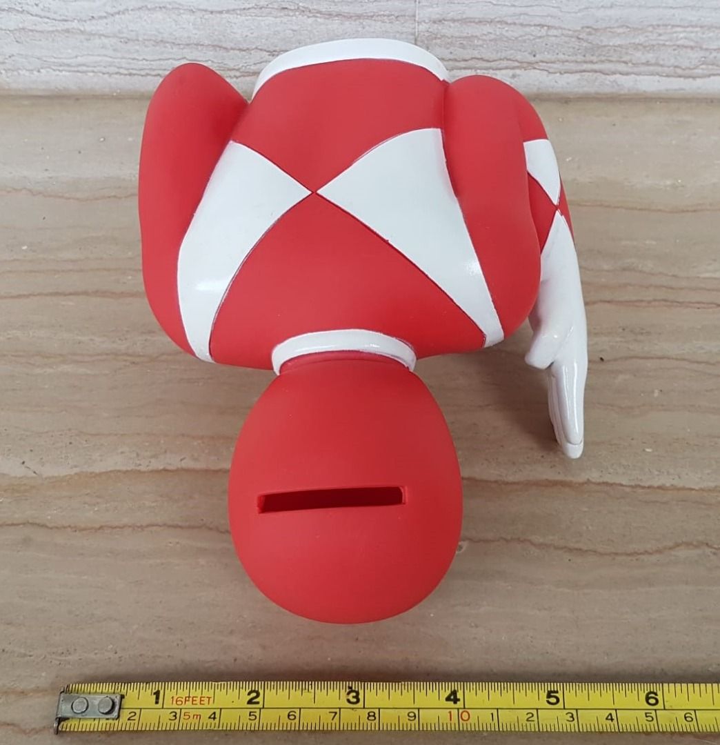 Power Rangers Collectibles, Coin Bank, Red Ranger Figure, Original ...