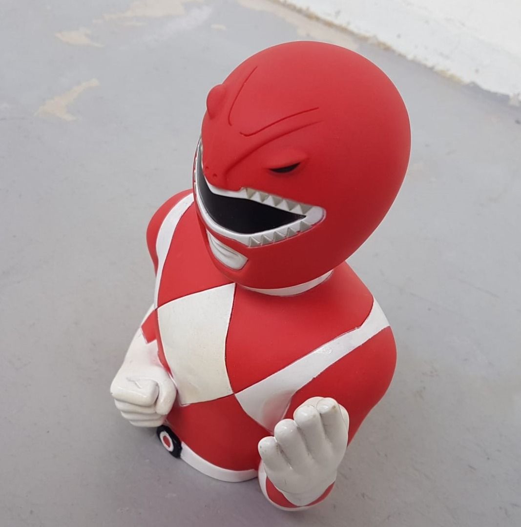 Power Rangers Collectibles, Coin Bank, Red Ranger Figure, Original ...