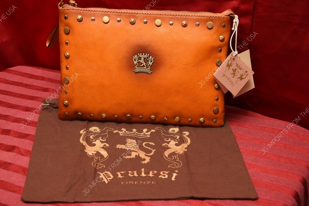 Pratesi Firenze Genuine leather crossbody bag made in italy, Luxury ...