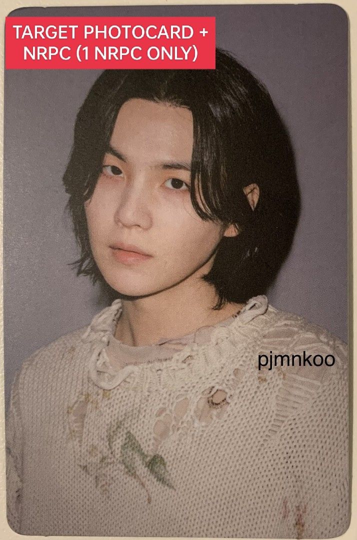 [PRE-ORDER] OFFICIAL BTS AGUST D D-DAY WALMART & TARGET PHOTOCARD WITH ...