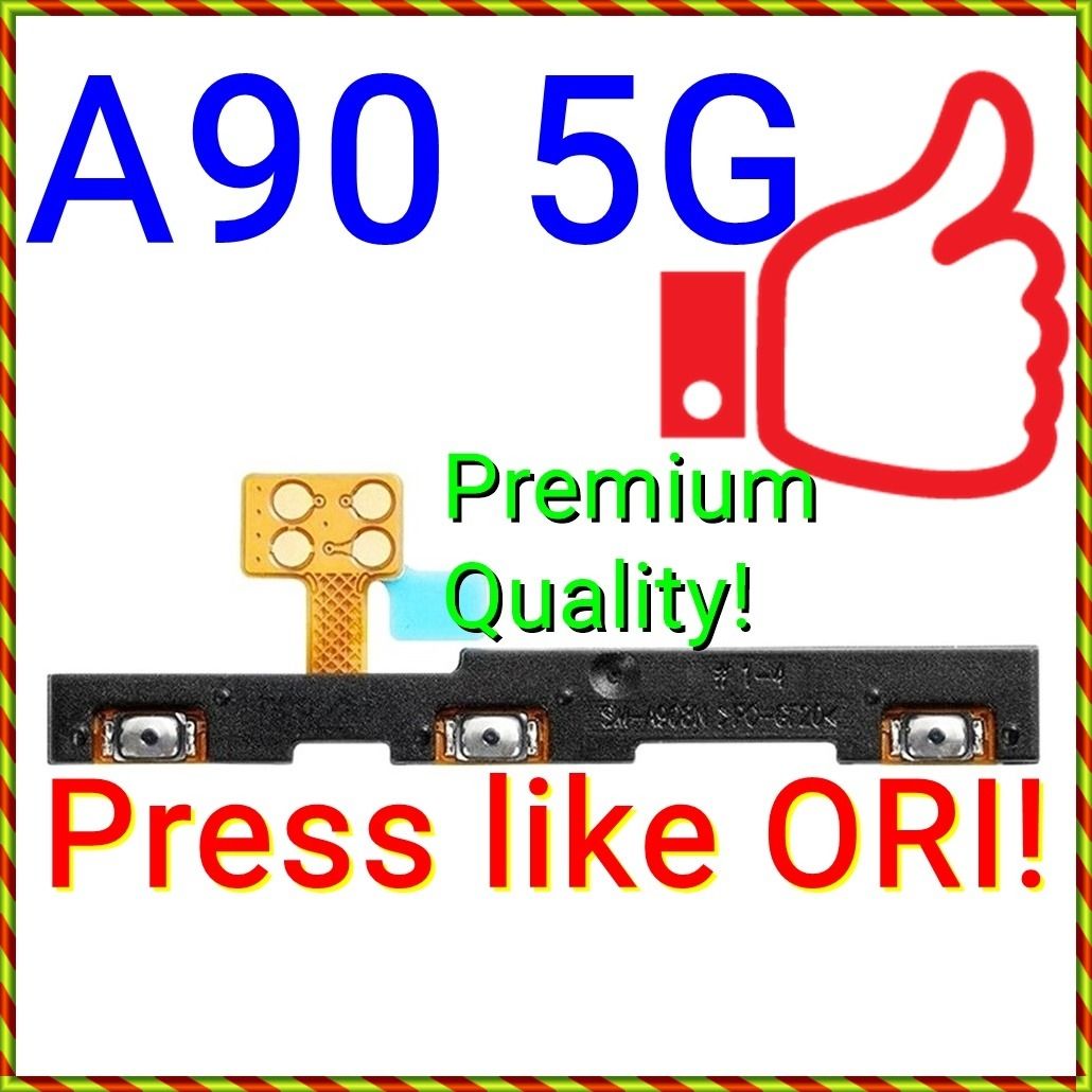 (Press like ORI) NEW On Off Power Volume Buttons Switch Flex Ribbon for Samsung Galaxy A90 5G ...