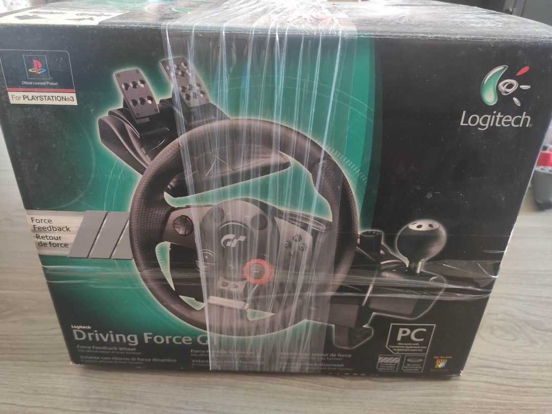 PS3 fat (spoilt) with Logitech driving force GT, Video Gaming, Video ...