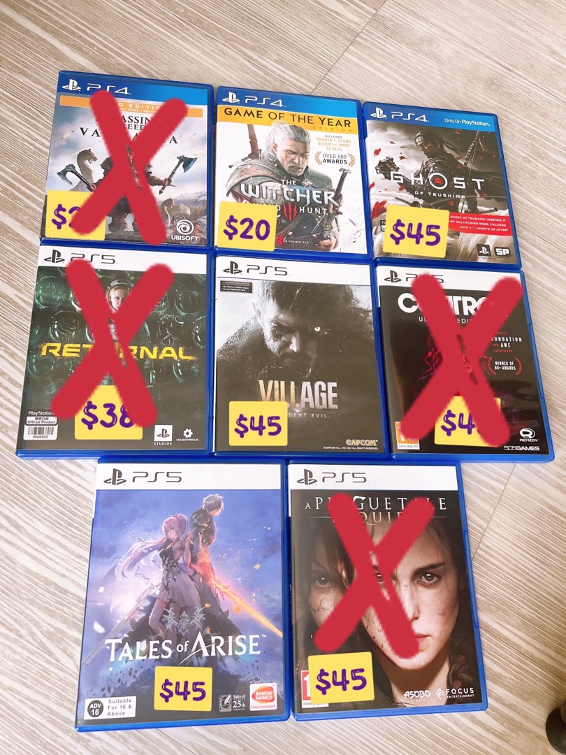 PS4/PS5 Games - Valhalla / Witcher / Ghost of Tsushima / Returnal ...