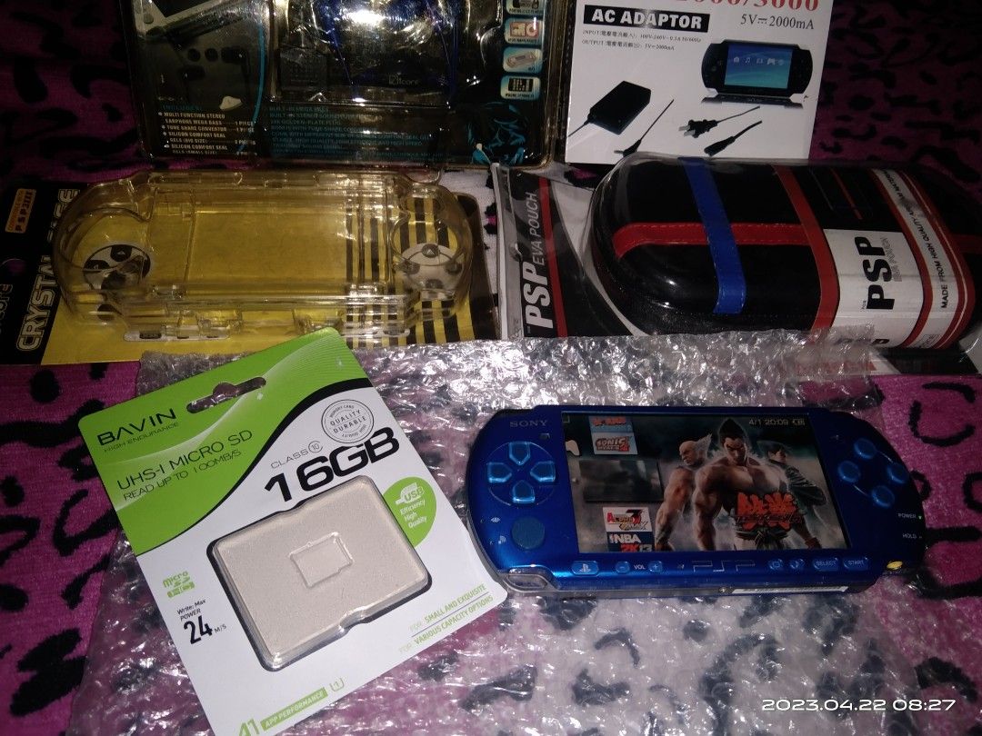 PSP V3 RADIANT BLUE, Video Gaming, Video Game Consoles, PlayStation on Carousell