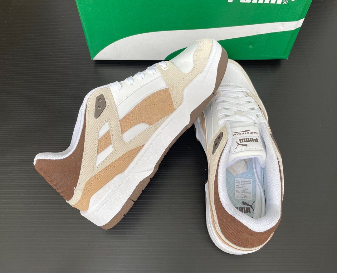 PUMA slipstream - White Wwht Dusty Tan, Men's Fashion, Footwear ...