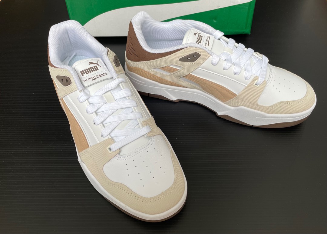 PUMA slipstream - White Wwht Dusty Tan, Men's Fashion, Footwear ...