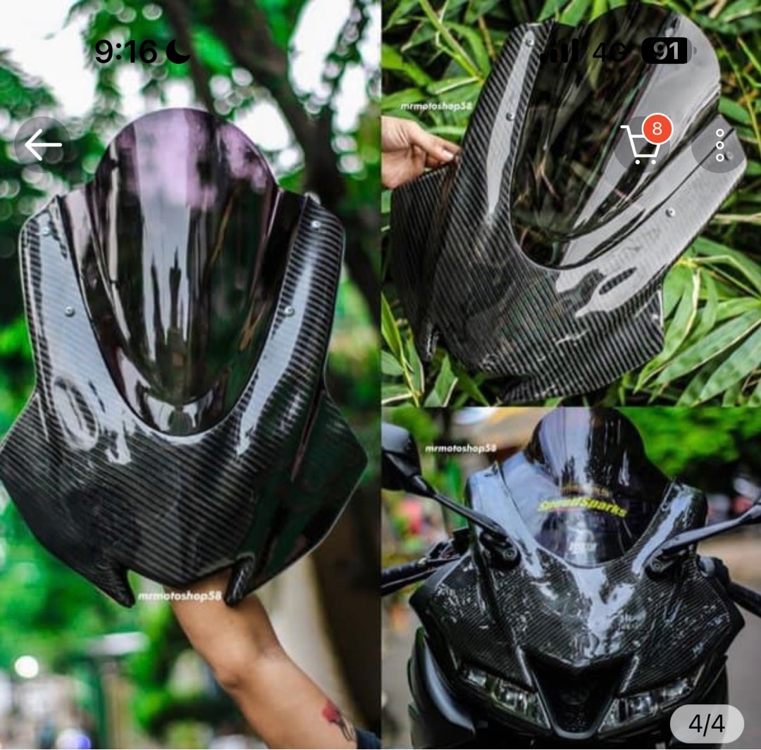 R15 v3 Windshield, Motorcycles, Motorcycle Accessories on Carousell