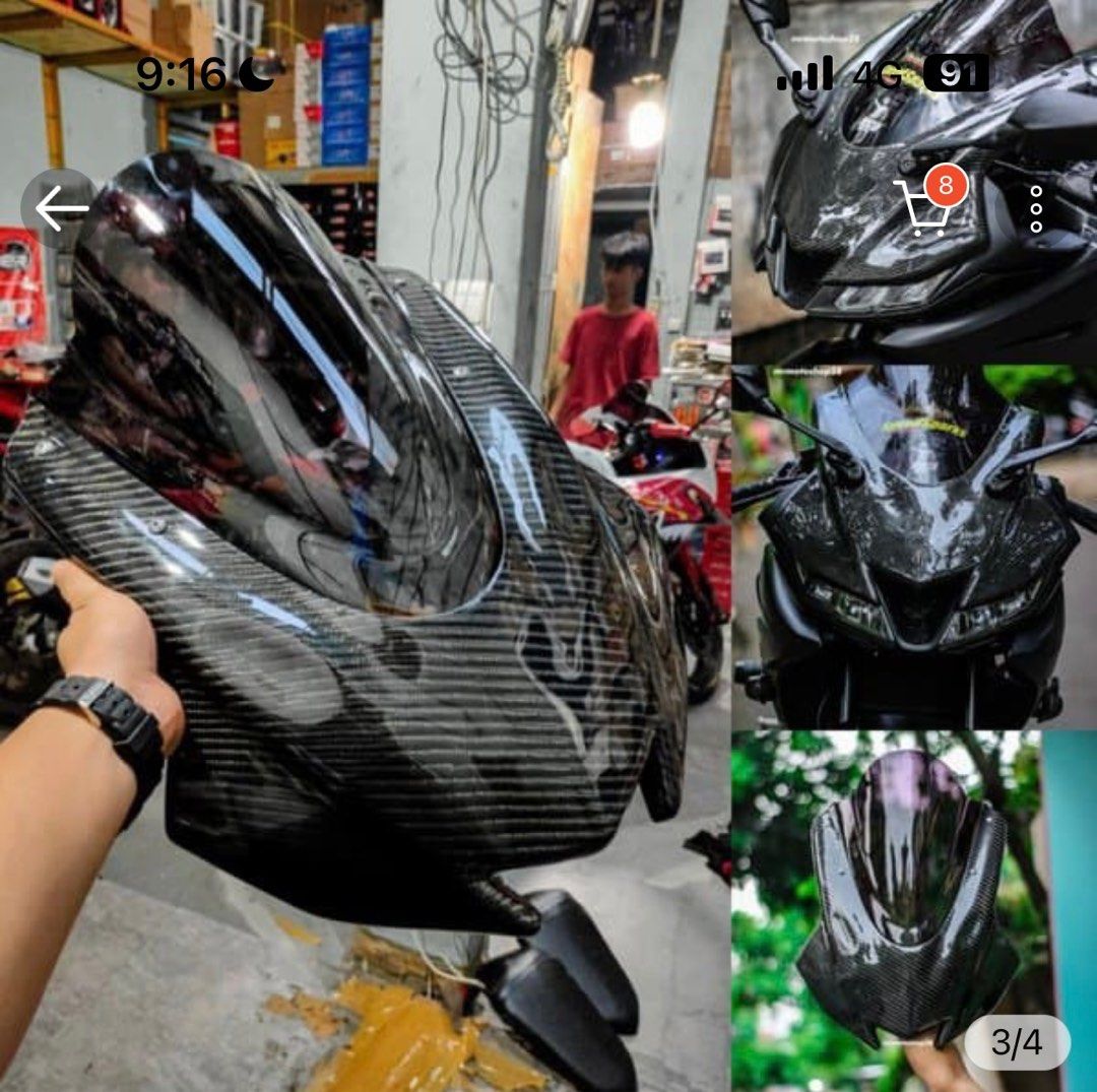 R15 v3 Windshield, Motorcycles, Motorcycle Accessories on Carousell