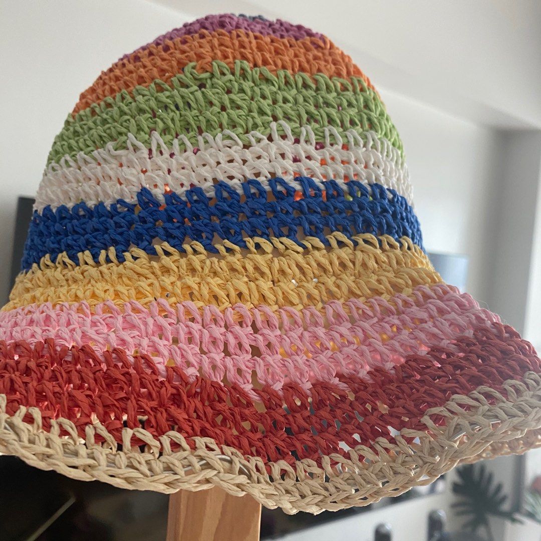 rainbow hat, Women's Fashion, Watches & Accessories, Hats & Beanies on ...