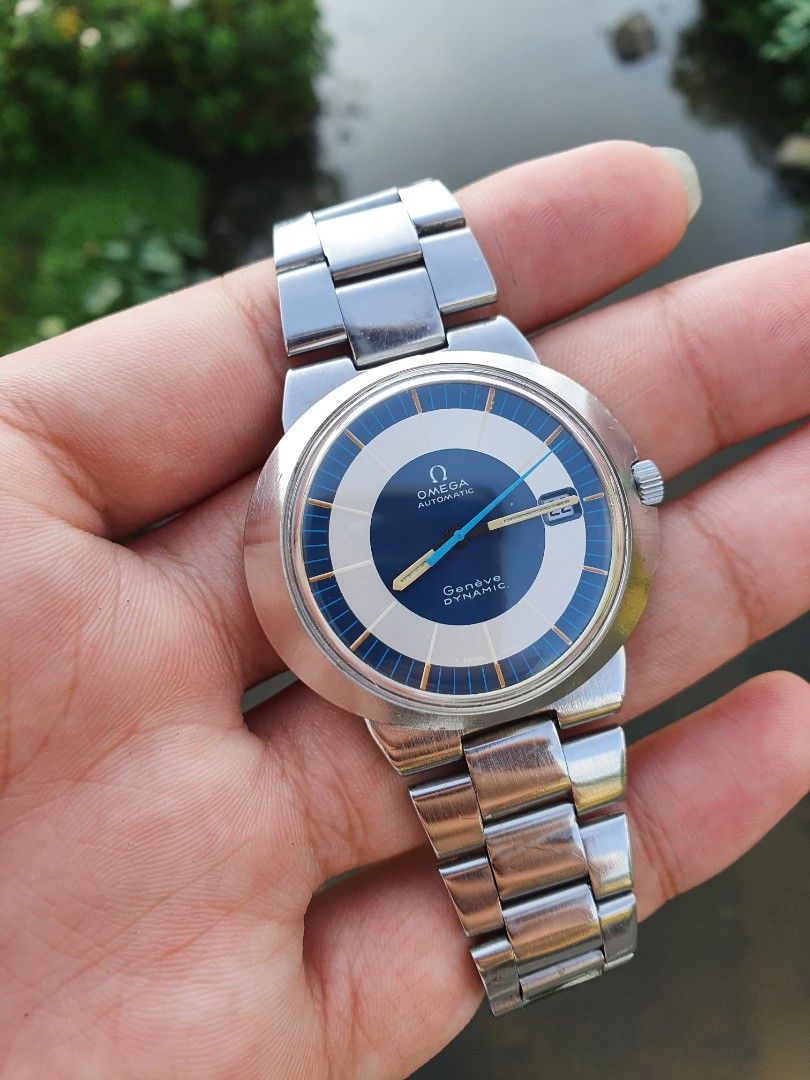 Rare! Serviced Omega Dynamic Genve vintage automatic Large oversized ...