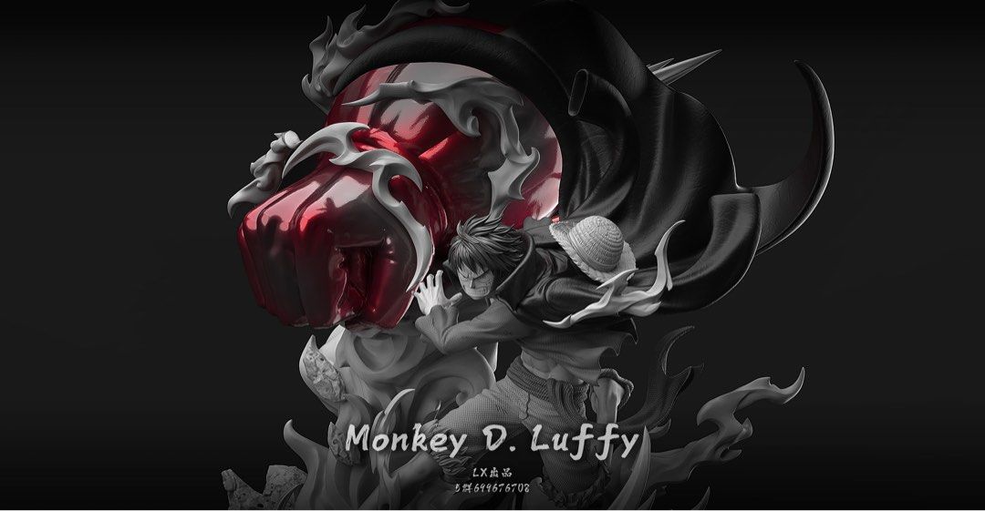 Red Roc Luffy GK Figure LX Studio One Piece, Hobbies & Toys, Toys ...