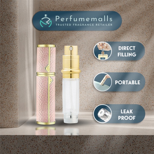 Refillable Perfume Bottle Alloy & PCTG & Real Calf Leather 高档牛皮香水分瓶 ...