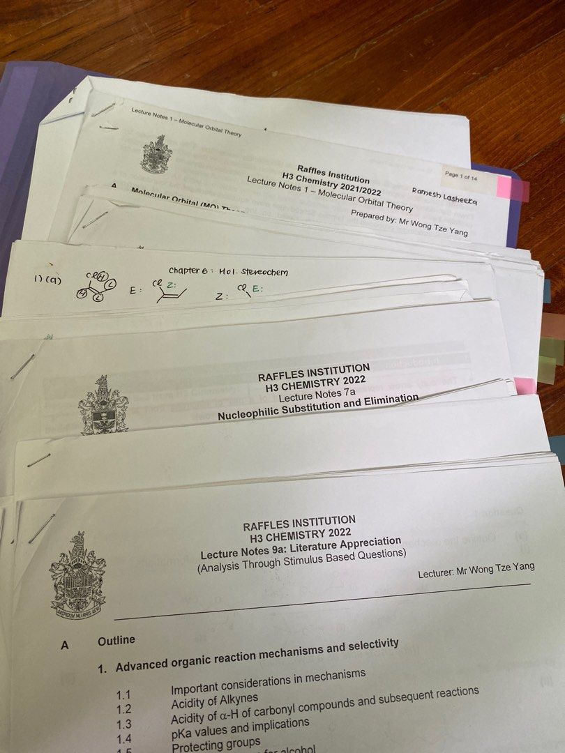 RI H3 CHEMISTRY ALL NOTES - originally bought for $40, Hobbies & Toys ...