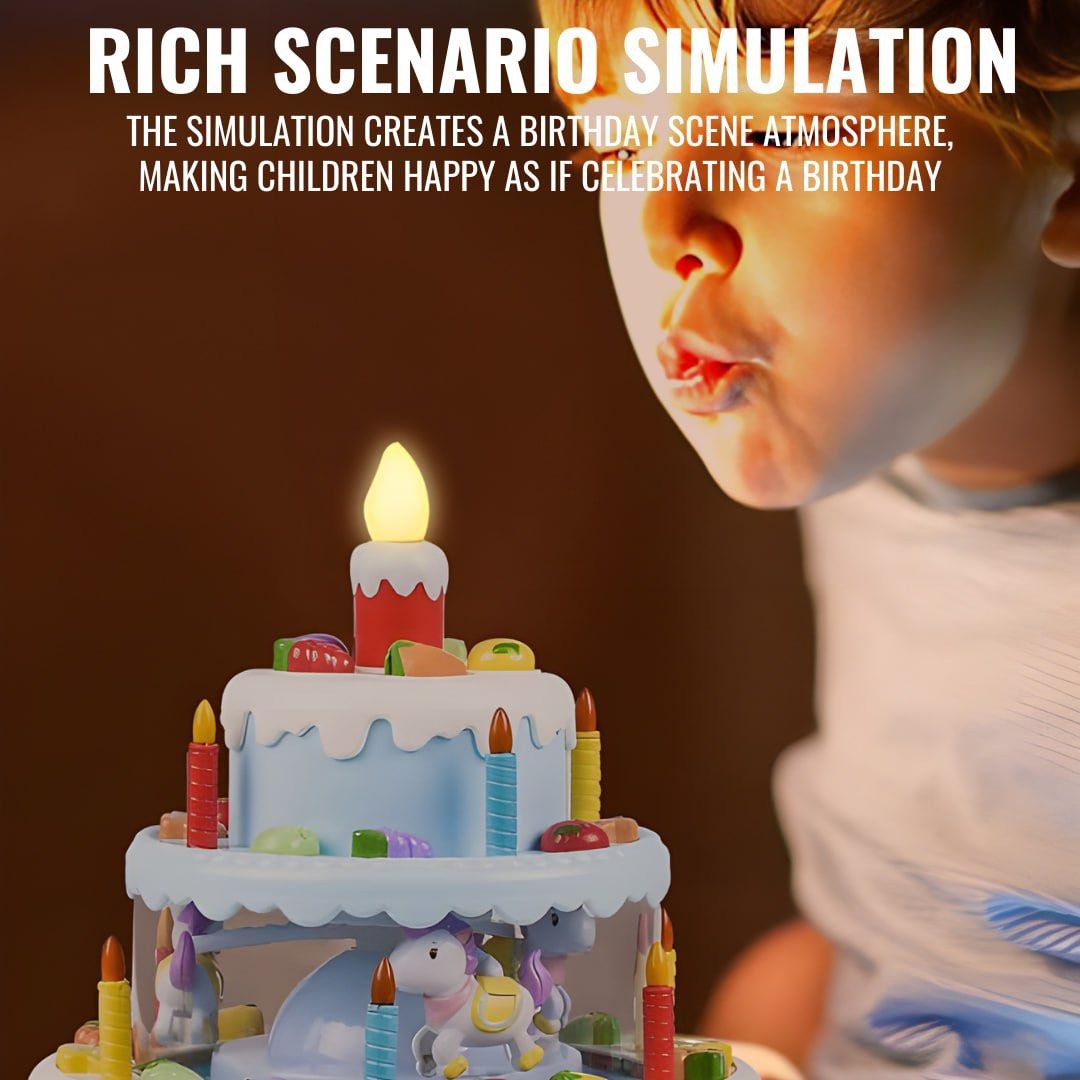 Rotating Birthday Cake, Hobbies & Toys, Toys & Games on Carousell