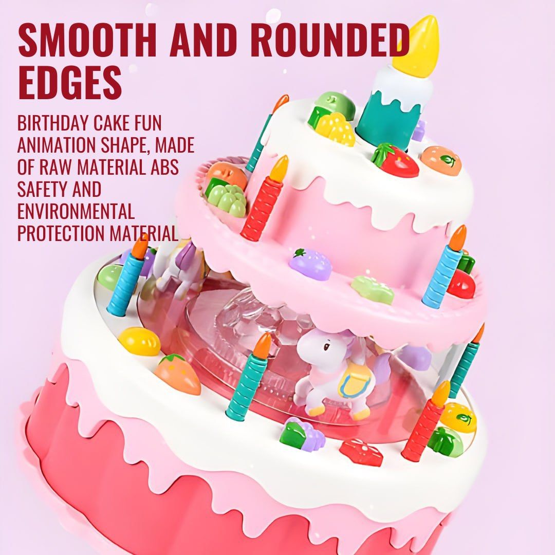 Rotating Birthday Cake, Hobbies & Toys, Toys & Games on Carousell