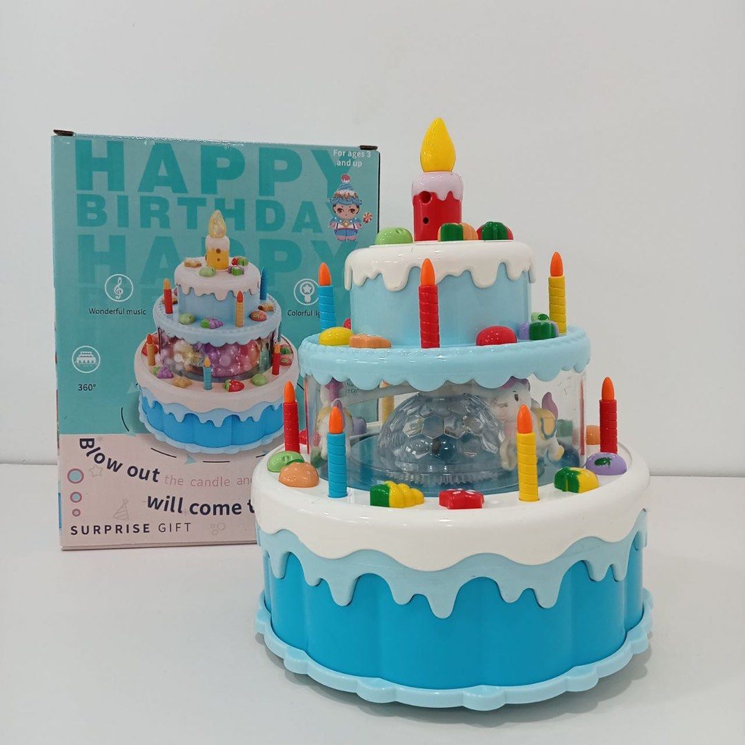 Rotating Birthday Cake, Hobbies & Toys, Toys & Games on Carousell