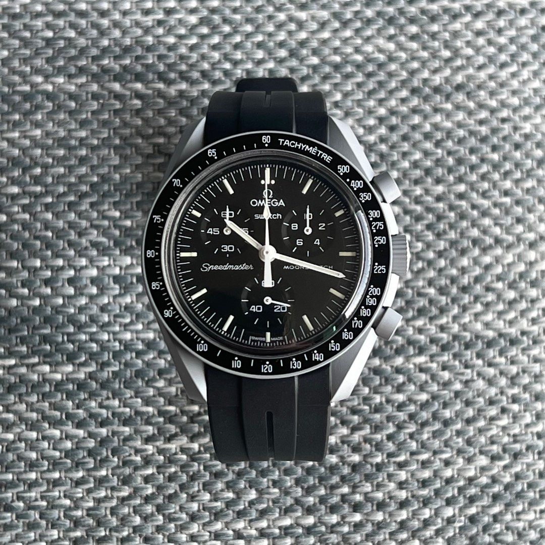 Rubber Strap for Omega x Swatch Moonswatch, Men's Fashion, Watches ...