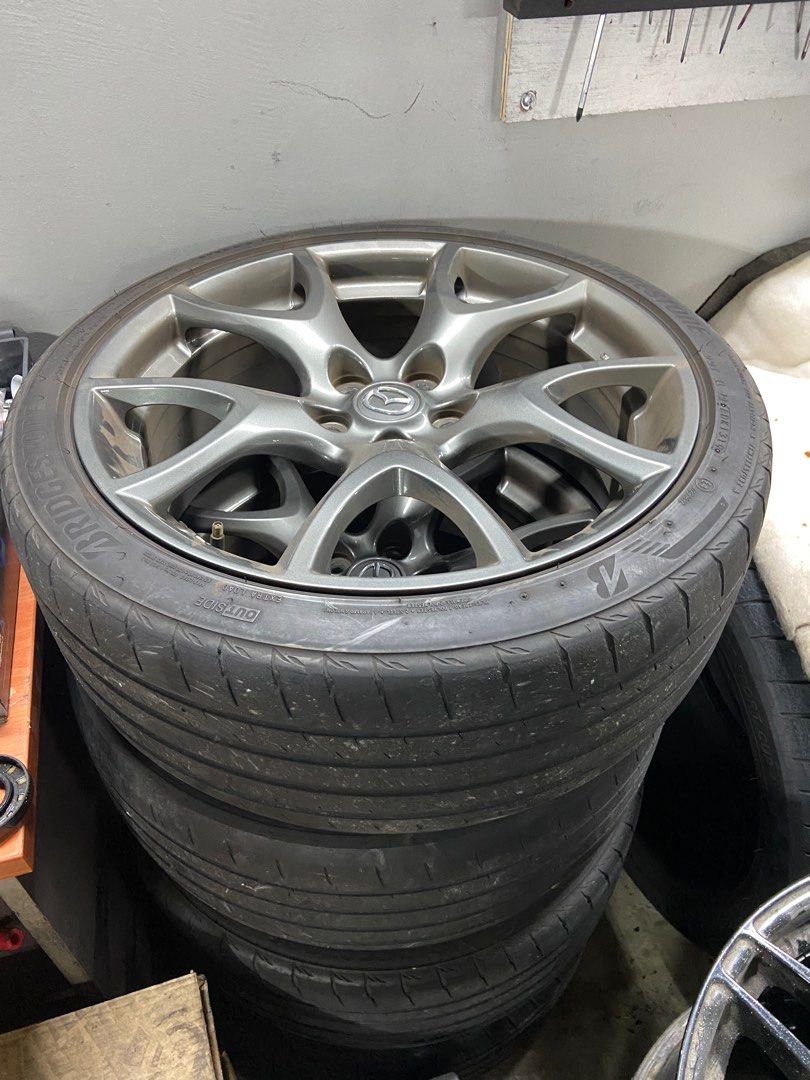 RX-8 RX8 Type RS/R3 Rims, Car Accessories, Tyres & Rims on Carousell