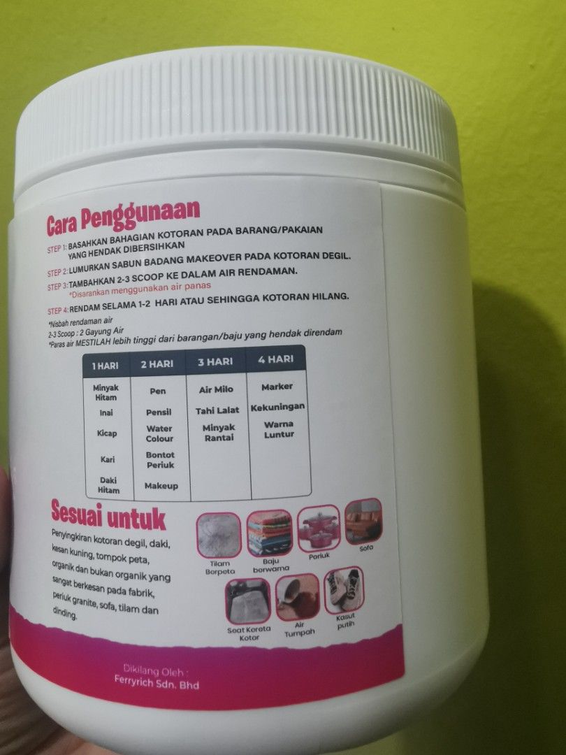 Sabun badang makeover, Furniture & Home Living, Cleaning & Homecare ...