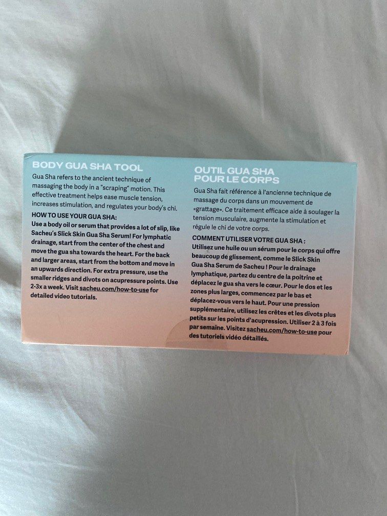 SACHEU STAINLESS STEEL BODY GUA SHA, 美容＆化妝品, 沐浴＆身體護理, 沐浴及身體護理 - 身體護理 ...