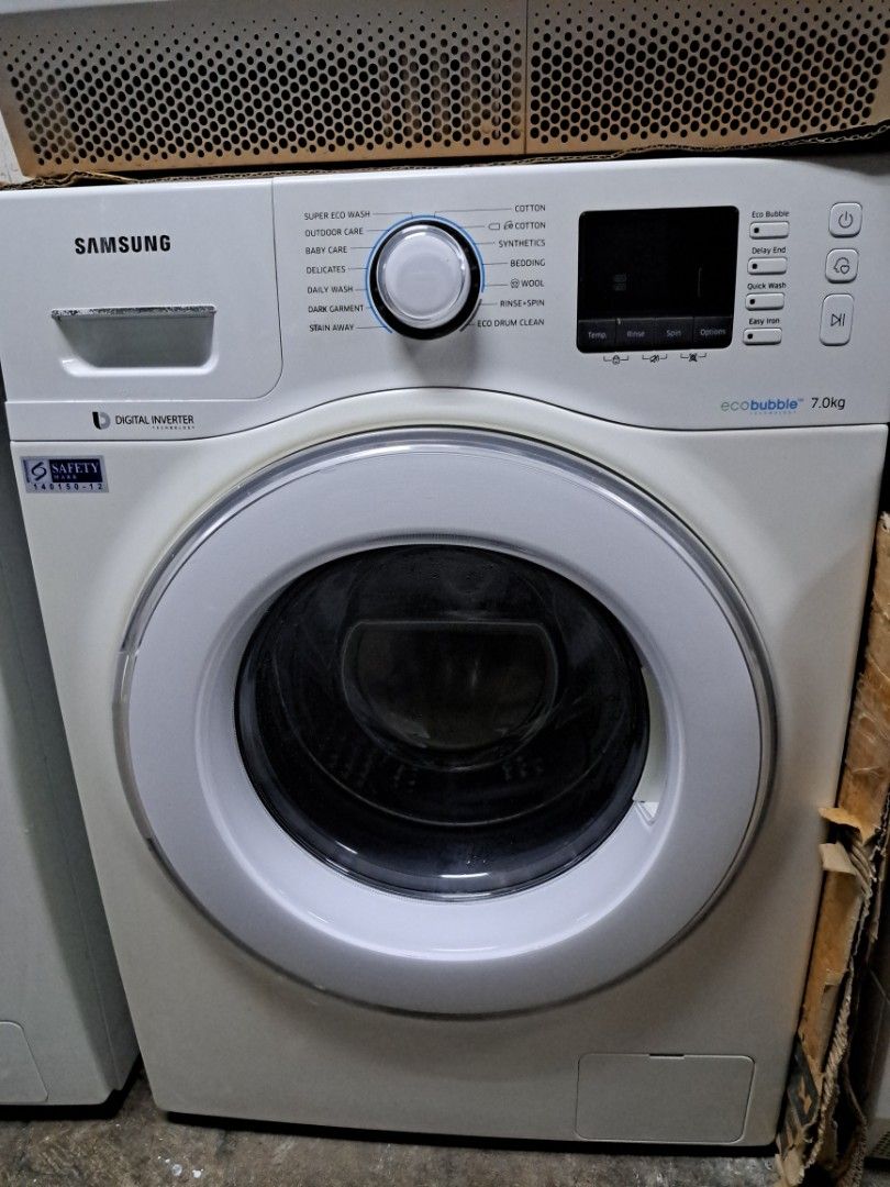 Samsung 7kg front load Washing Machine washer inverter 3ticks warranty ...