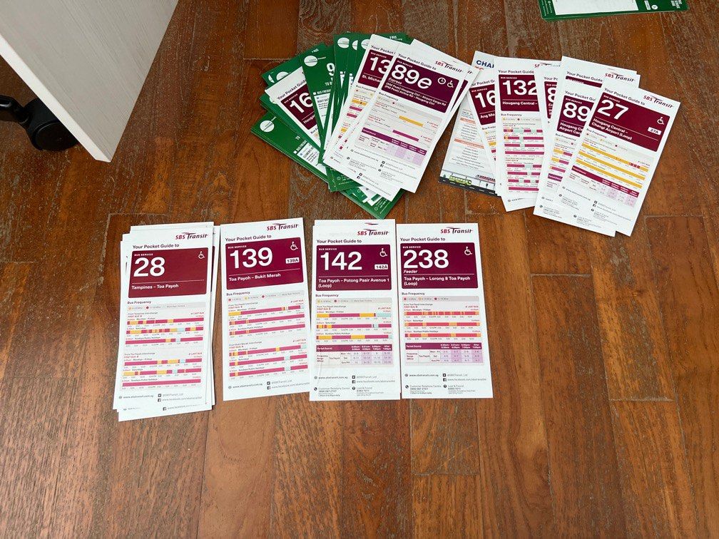 SBS transit Bedok, Eunos, Tampines, Toa Payoh, Hougang bus guides and ...