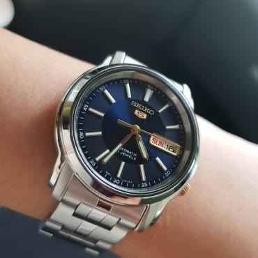 Seiko 5 SNKL79 Men's Automatic Blue Dial Stainless Steel Watch ...