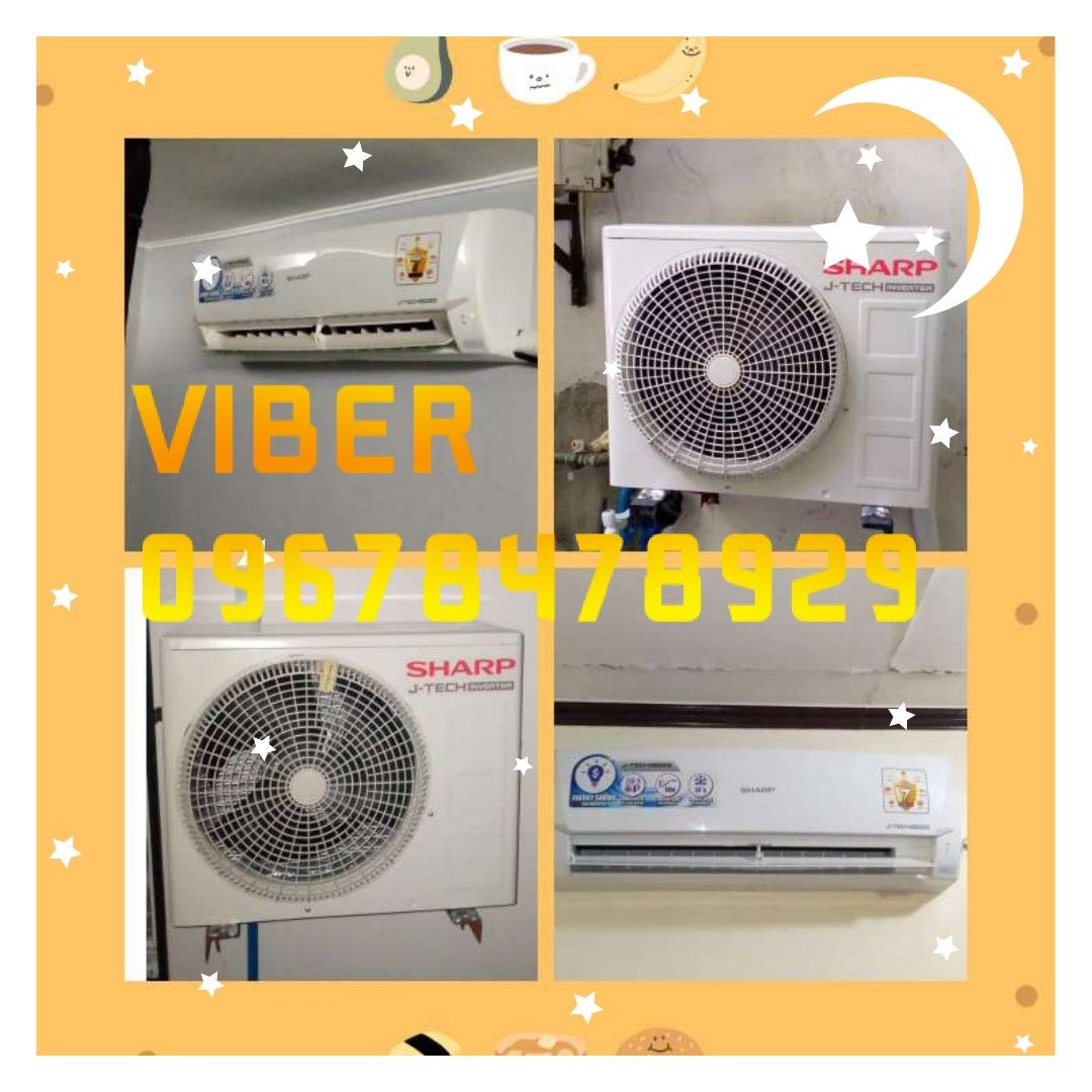 Sharp j tech split type inverter aircon with Free Installations brand ...