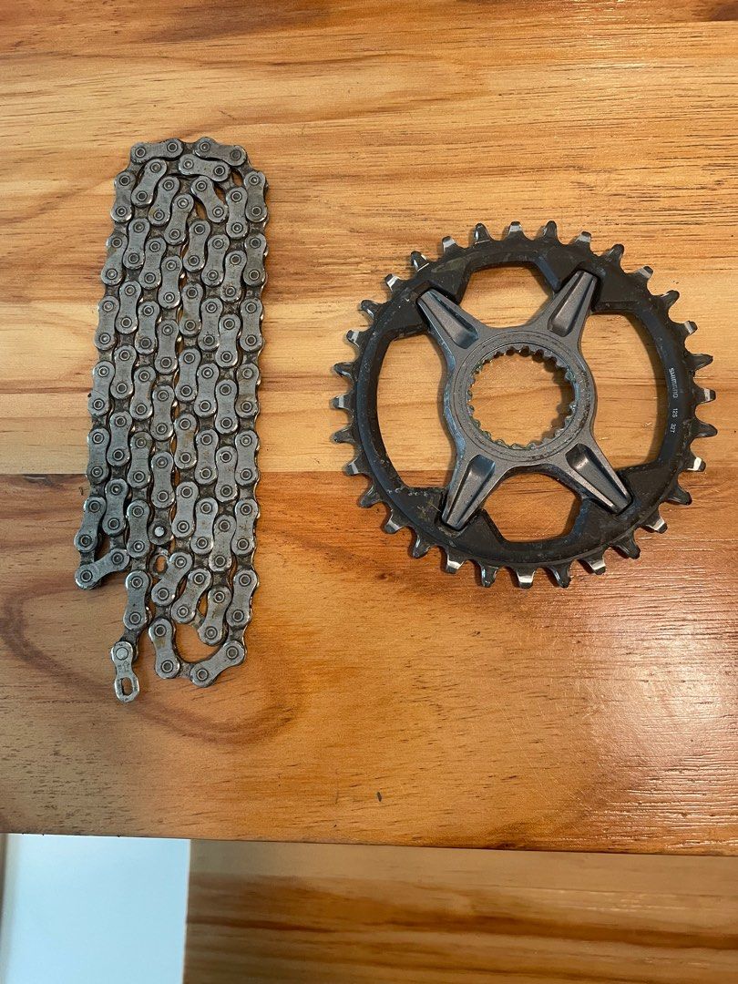 Shimano 32T Boost chain ring and 12S chain, Sports Equipment, Bicycles ...
