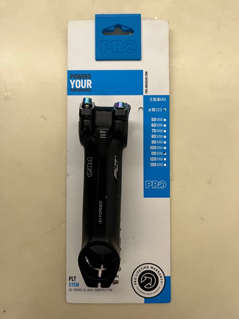Shimano Pro PLT stem 110mm Length -10 degree, Sports Equipment ...